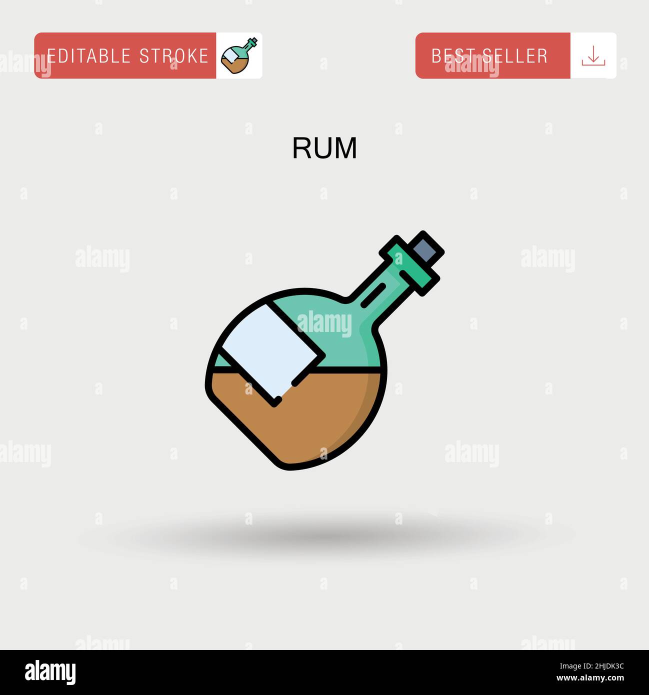 Rum Simple vector icon Stock Vector Image & Art - Alamy