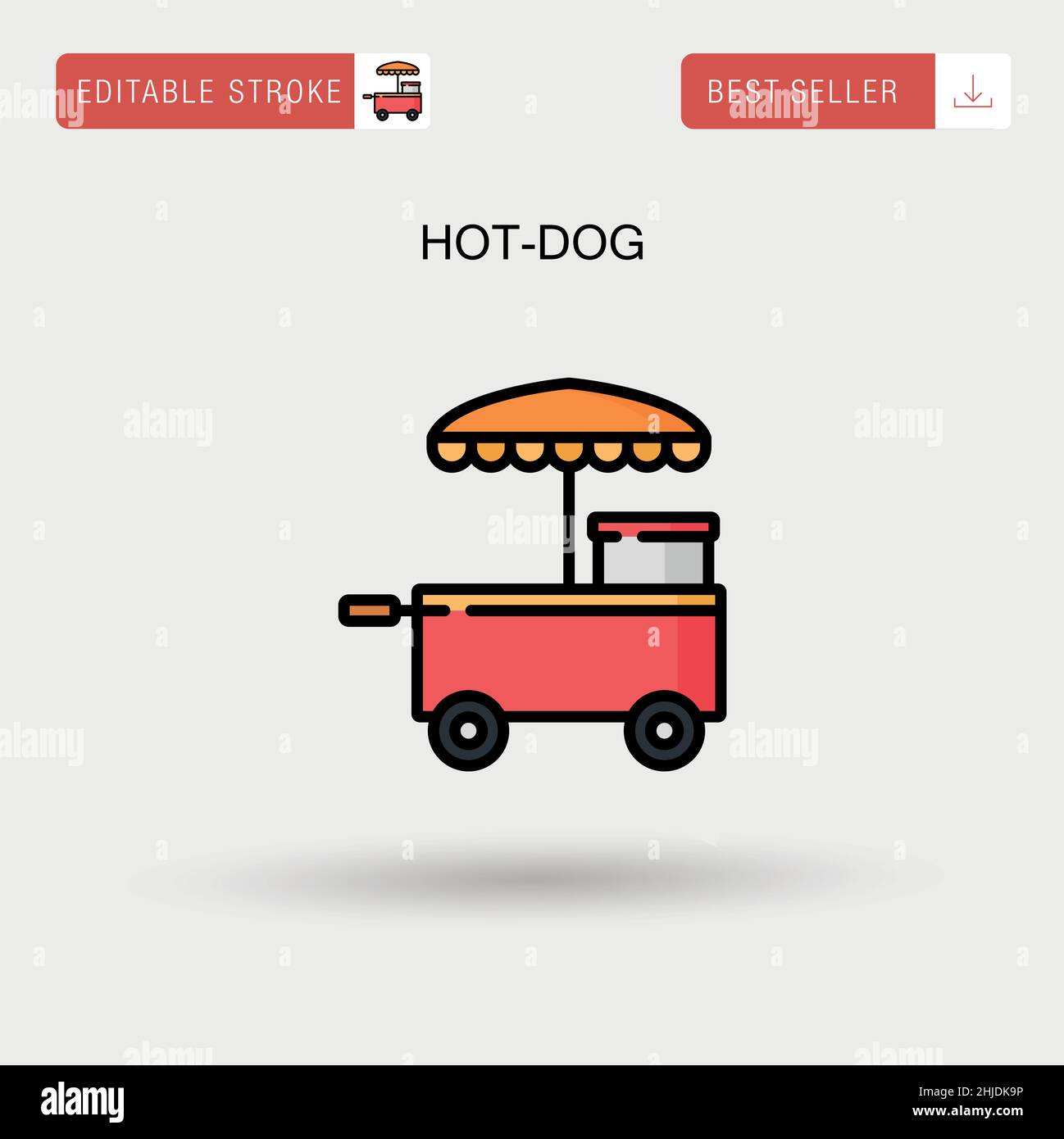 Meat ketchup icon simple Stock Vector Images - Alamy