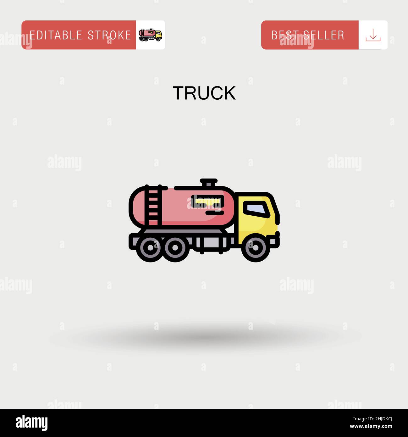 Truck Simple vector icon Stock Vector Image & Art - Alamy