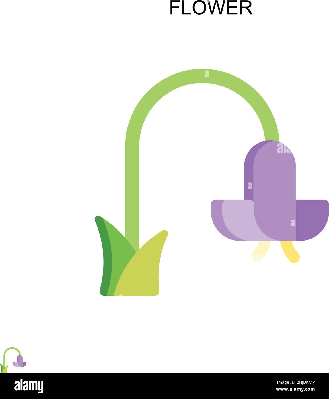 Flower Simple vector icon. Illustration symbol design template for web ...