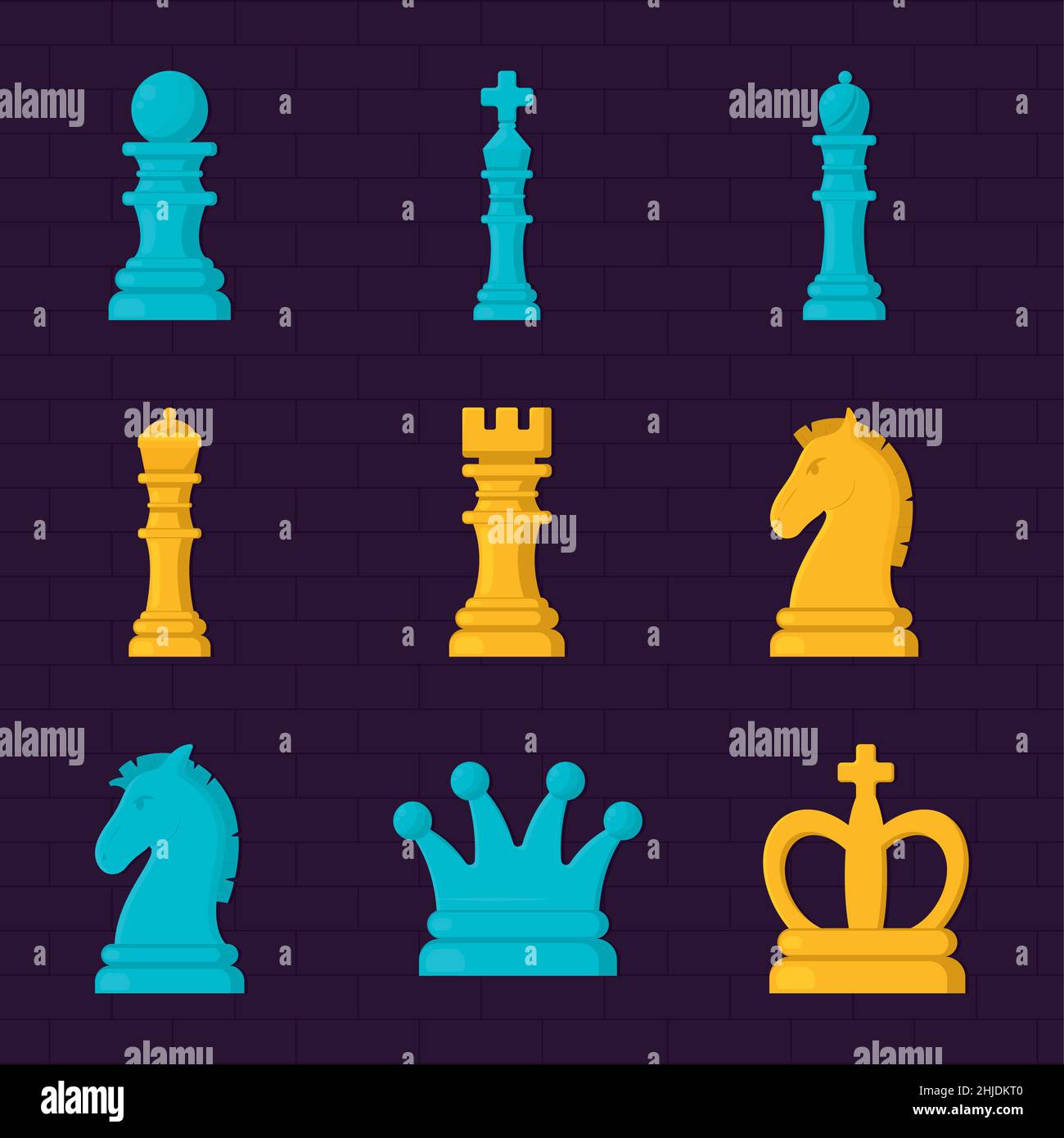 chess game icon collection design Stock Vector Image & Art - Alamy