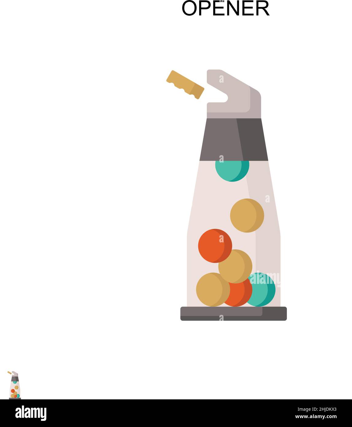 Opener Simple vector icon. Illustration symbol design template for web ...