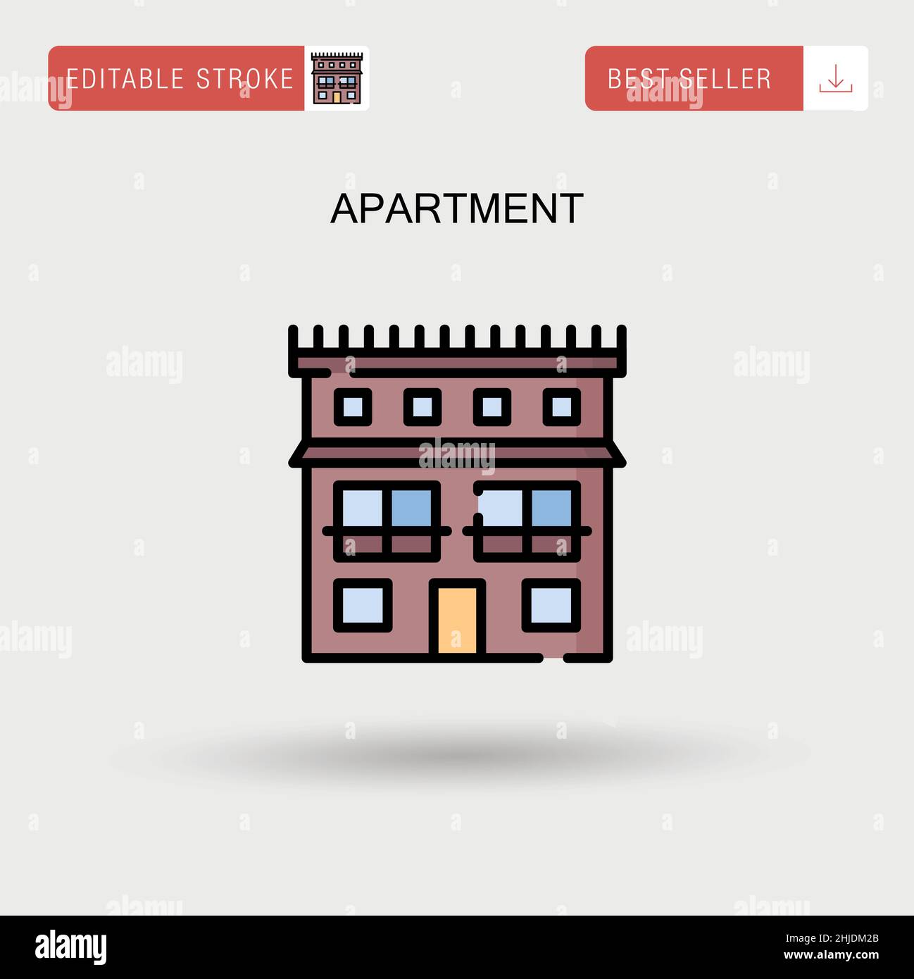 Apartment Simple vector icon Stock Vector Image & Art - Alamy