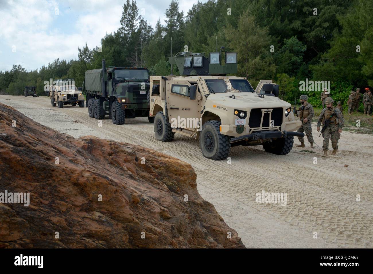 U.S. Marines with 3rd Landing Support Battalion, Combat Logistics ...
