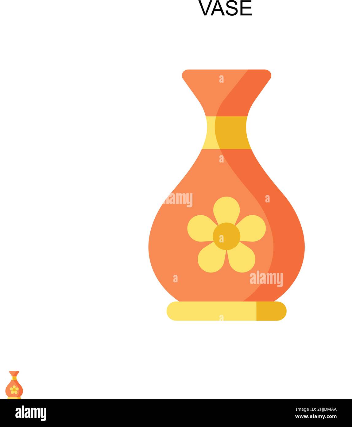 Vase Simple vector icon. Illustration symbol design template for web ...