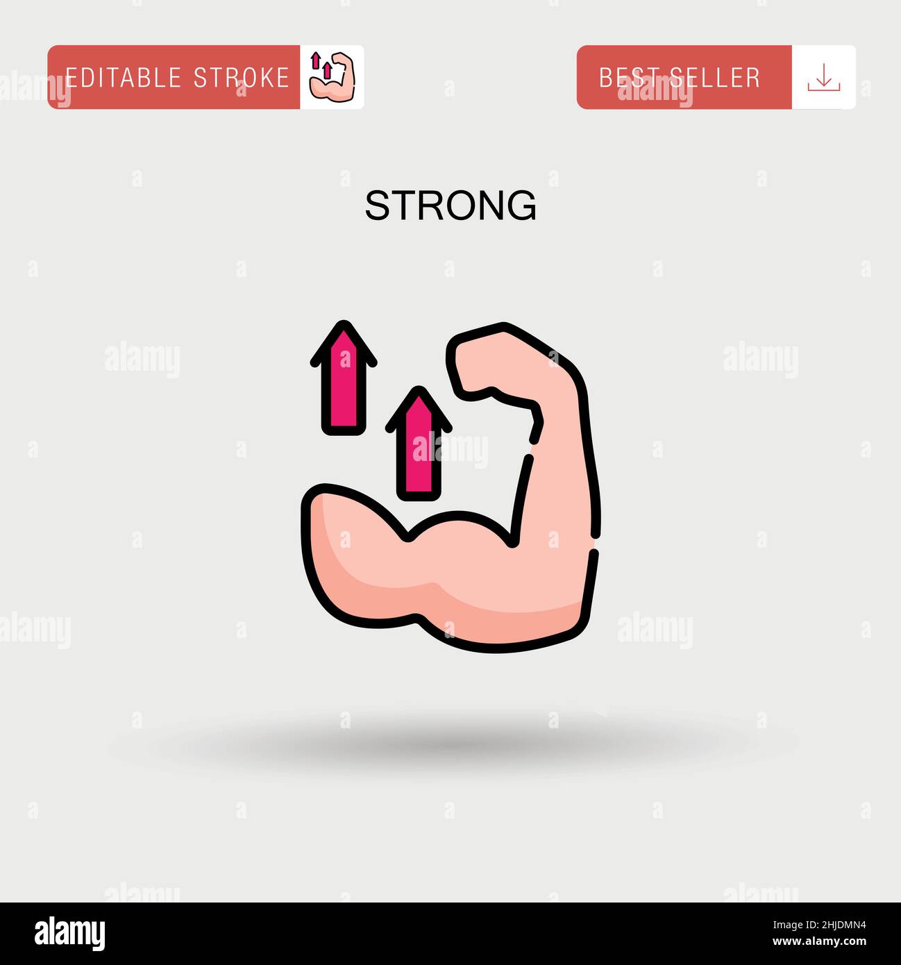 Young muscular woman Stock Vector Images - Alamy