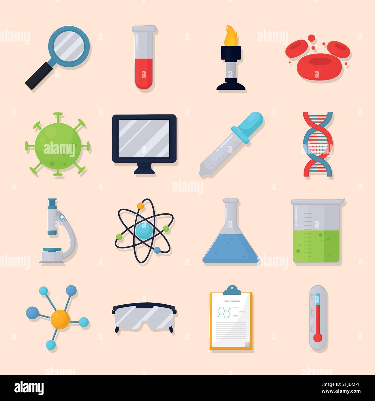 chemistry and lab set design Stock Vector Image & Art - Alamy