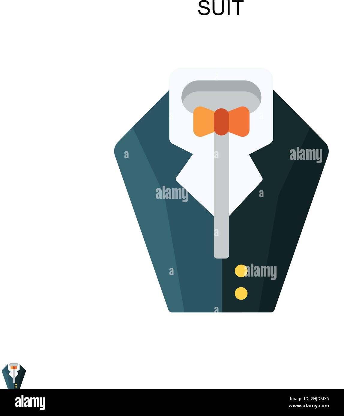 Suit Simple vector icon. Illustration symbol design template for web ...