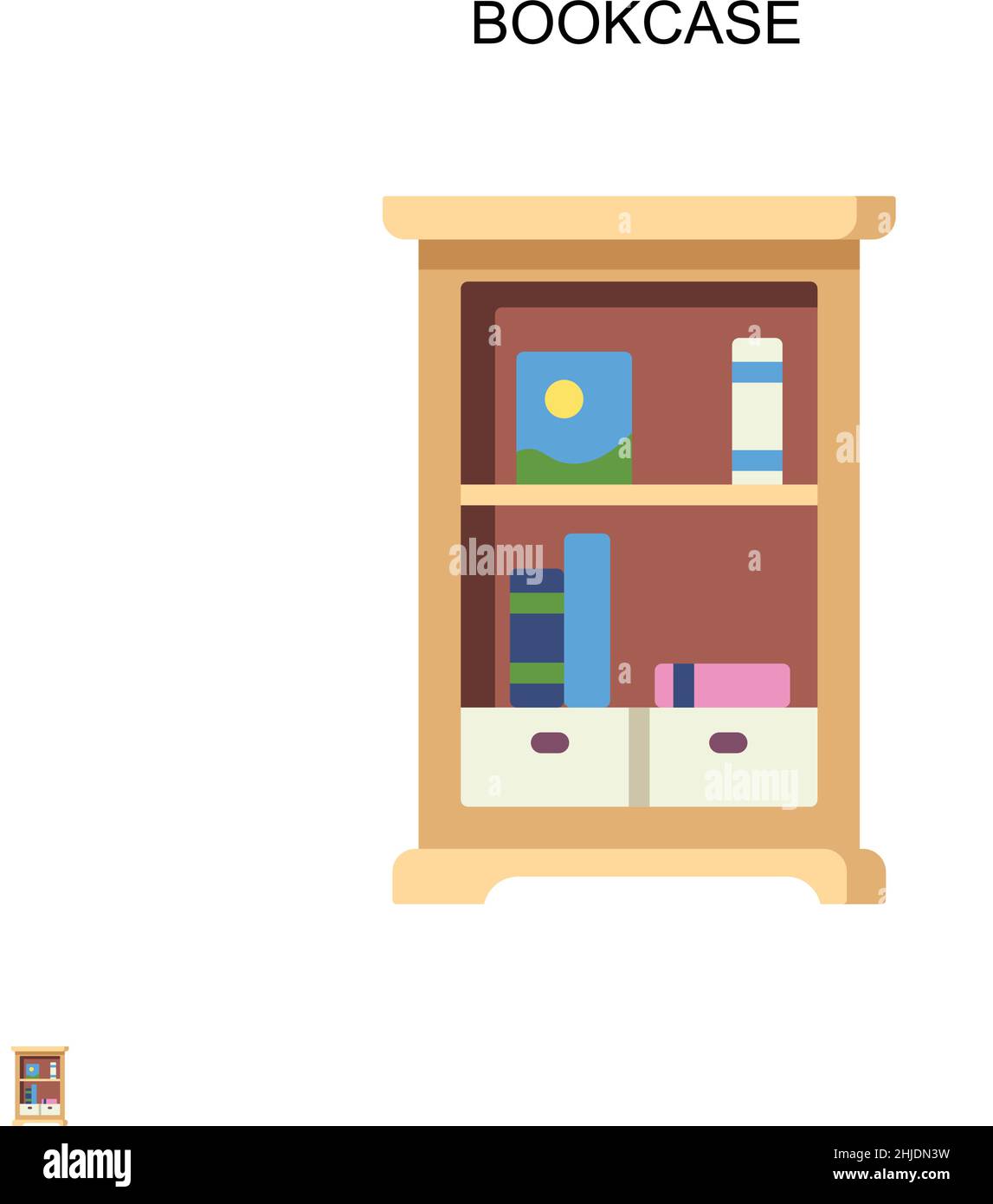 Old library interior Stock Vector Images - Alamy