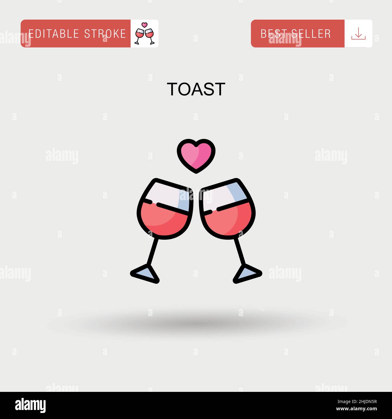 Simple breakfast toast butter Stock Vector Images - Alamy