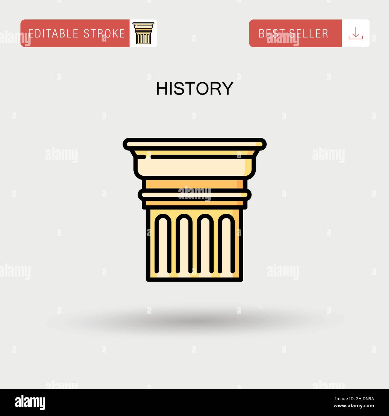 History Simple vector icon Stock Vector Image & Art - Alamy