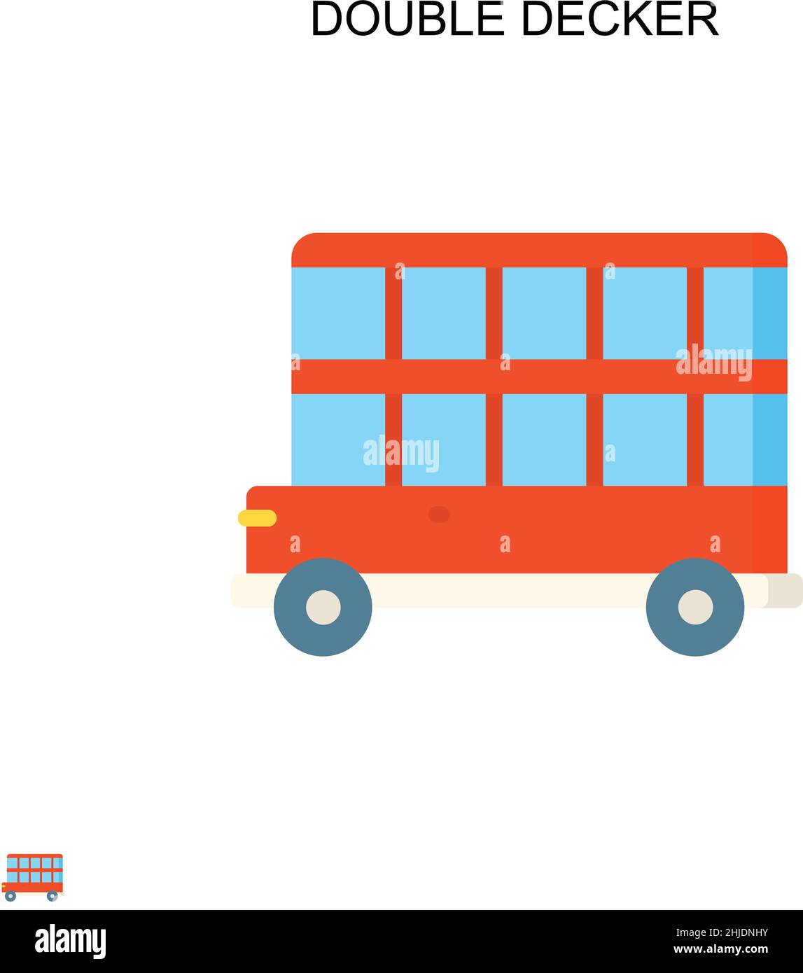 Retro bus and stop illustration hi-res stock photography and images - Alamy