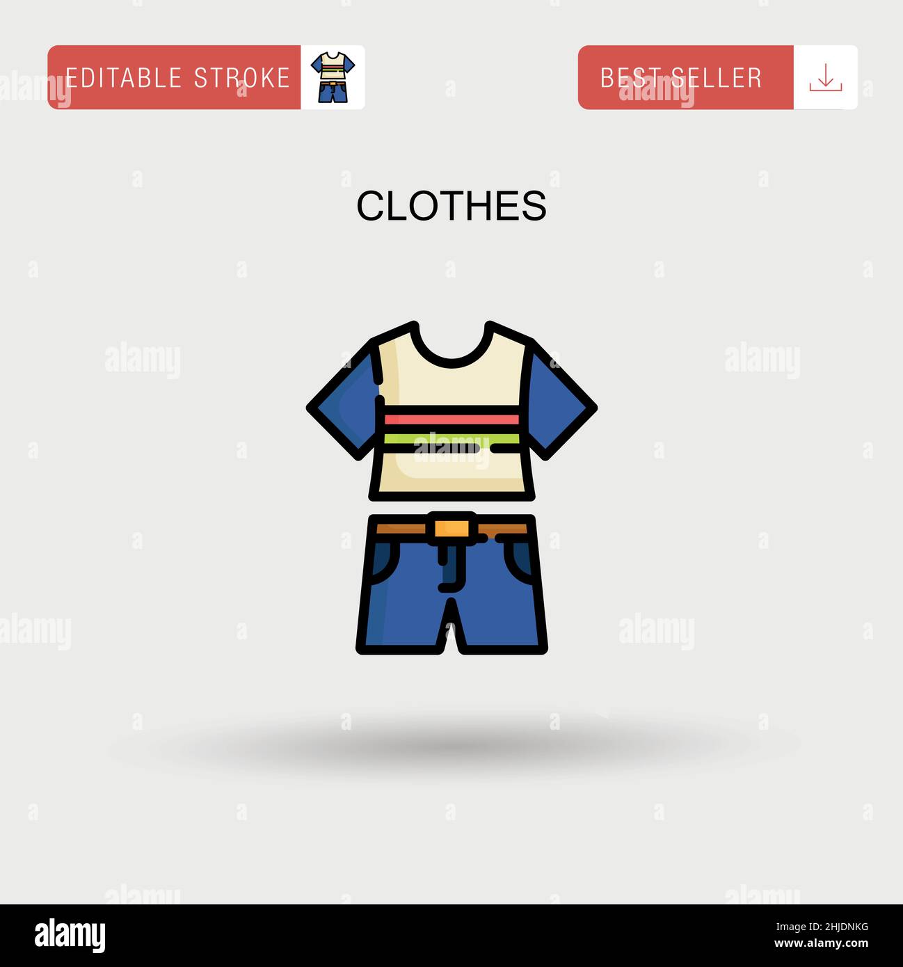 Clothes Simple vector icon Stock Vector Image & Art - Alamy