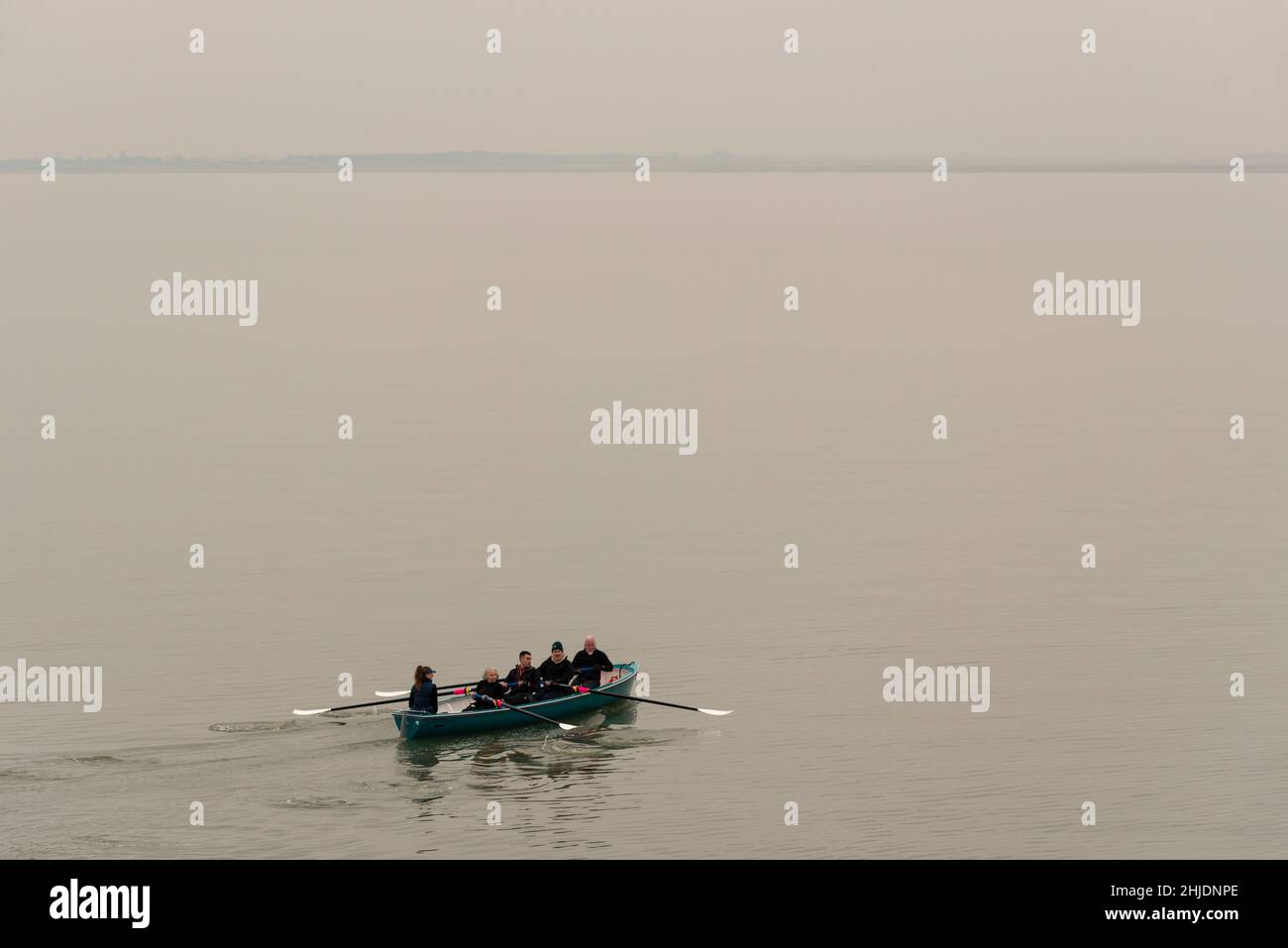 Four Oars Rowing Club Celtic Longboat named Terror, being rowed on the ...