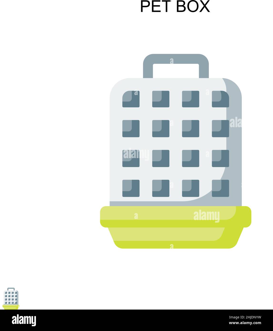 Pet box Simple vector icon. Illustration symbol design template for web ...