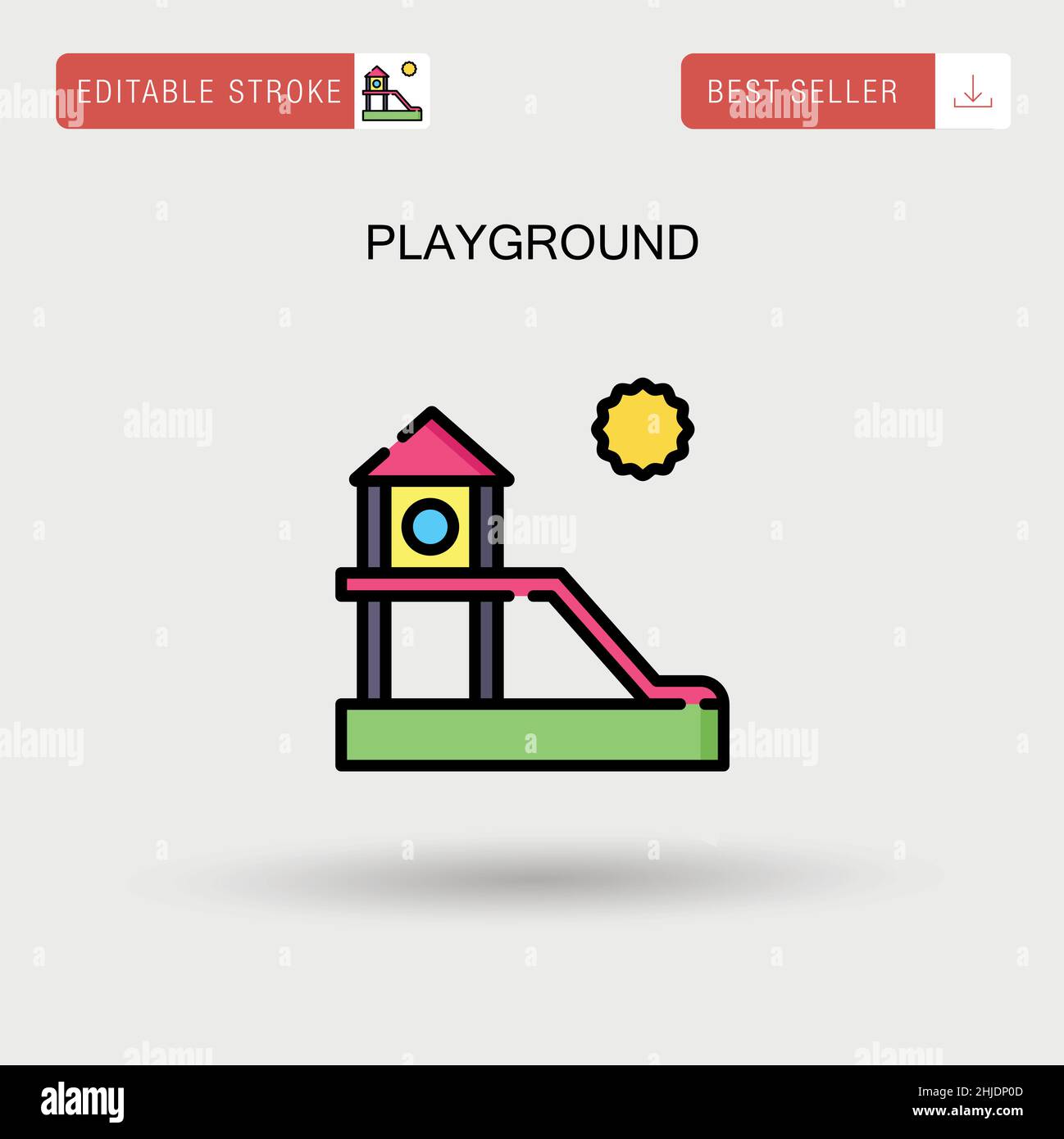 Playground Simple vector icon Stock Vector Image & Art - Alamy