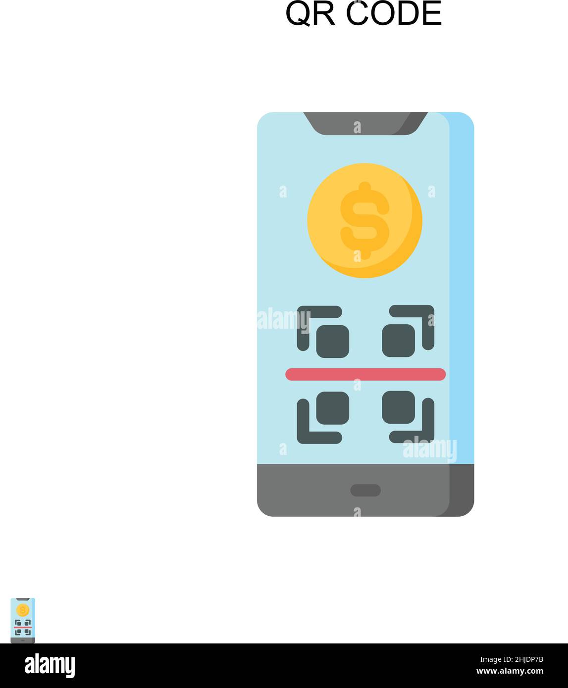 Qr scan icon hi-res stock photography and images - Alamy