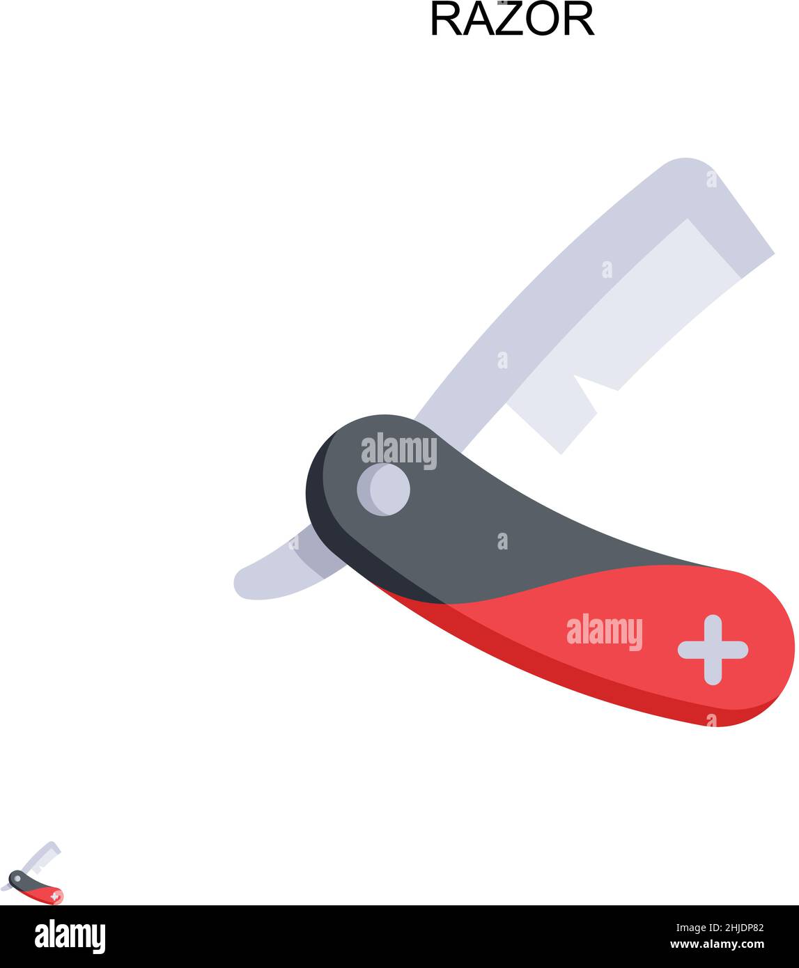 Razor blade silhouette Stock Vector Images - Alamy