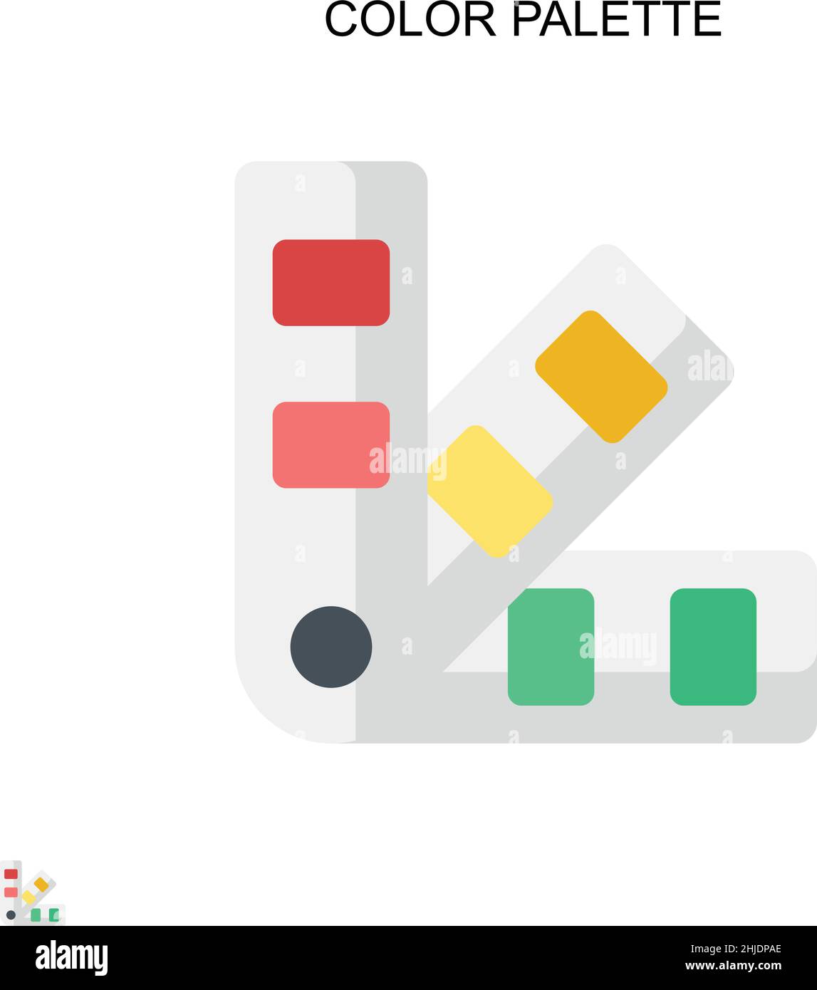 Color palette Simple vector icon. Illustration symbol design template ...