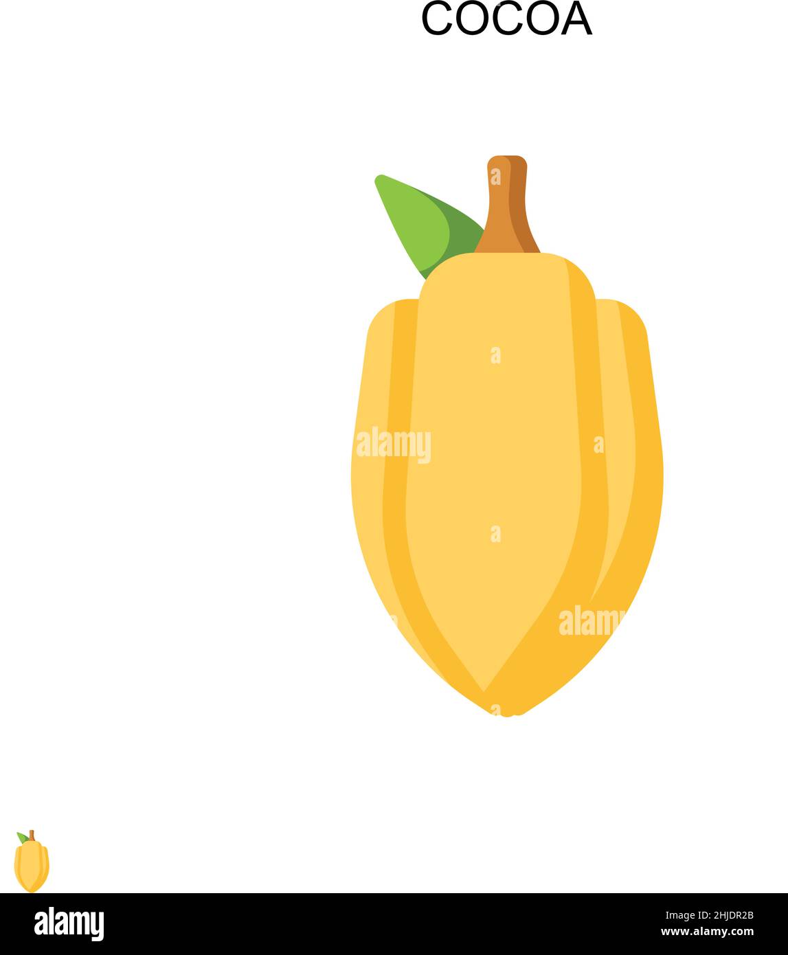 Cocoa Simple vector icon. Illustration symbol design template for web ...