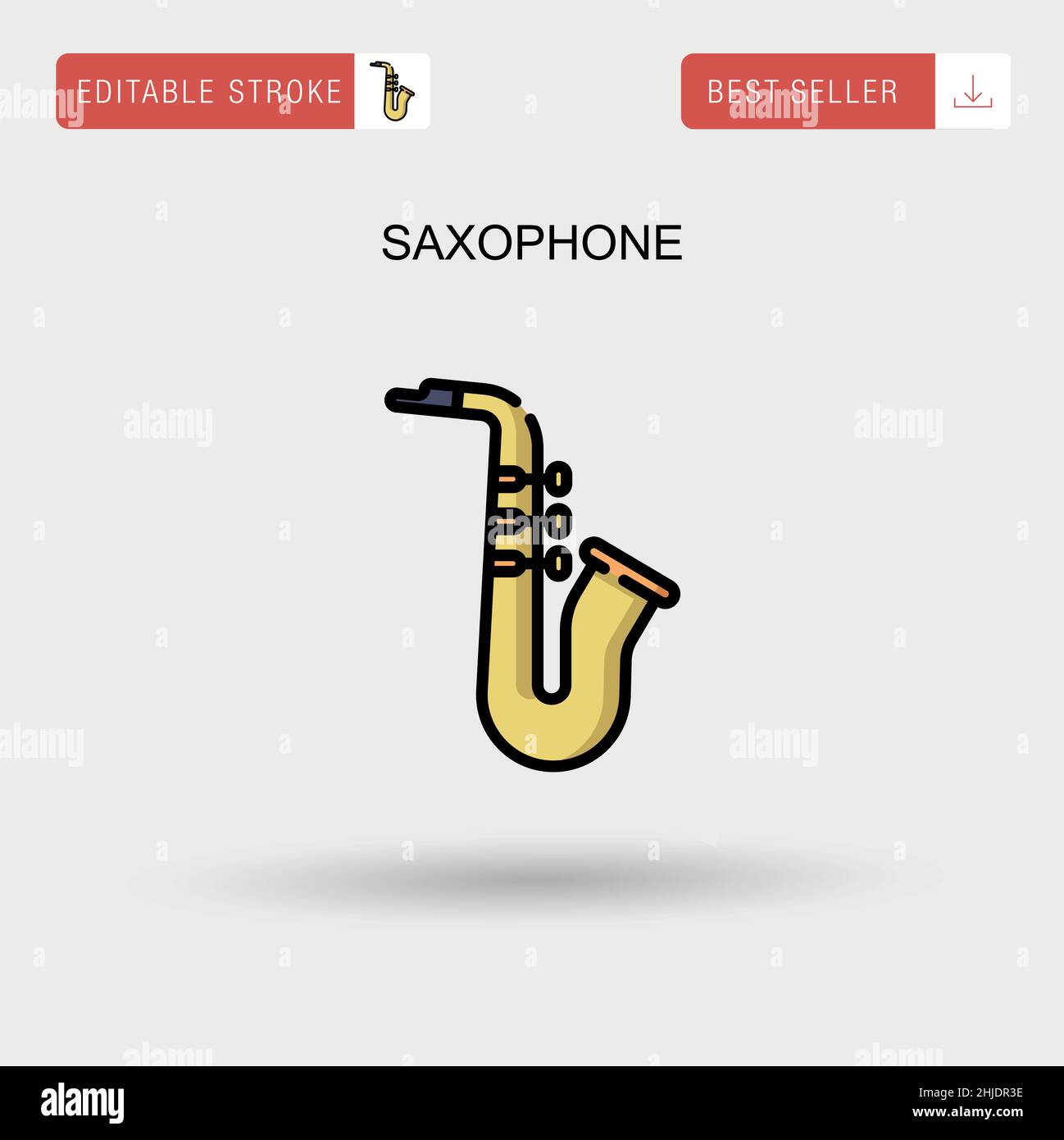 Closeup saxophone detail Stock Vector Images - Alamy