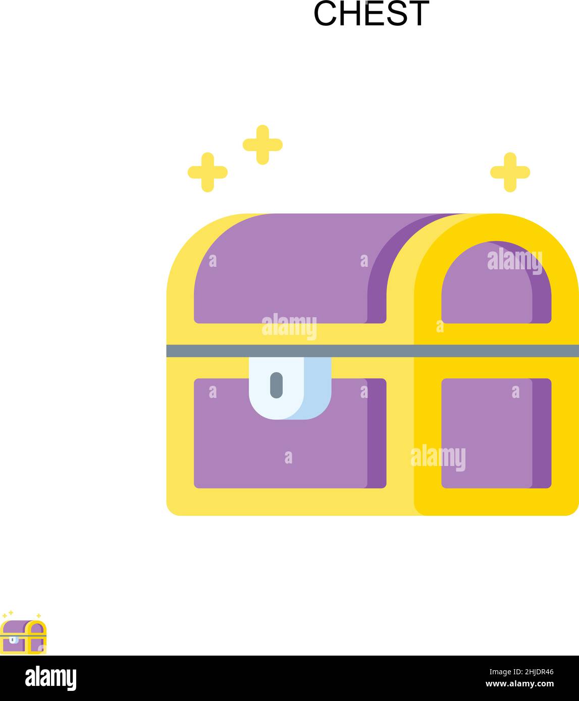 Chest Simple vector icon. Illustration symbol design template for web ...