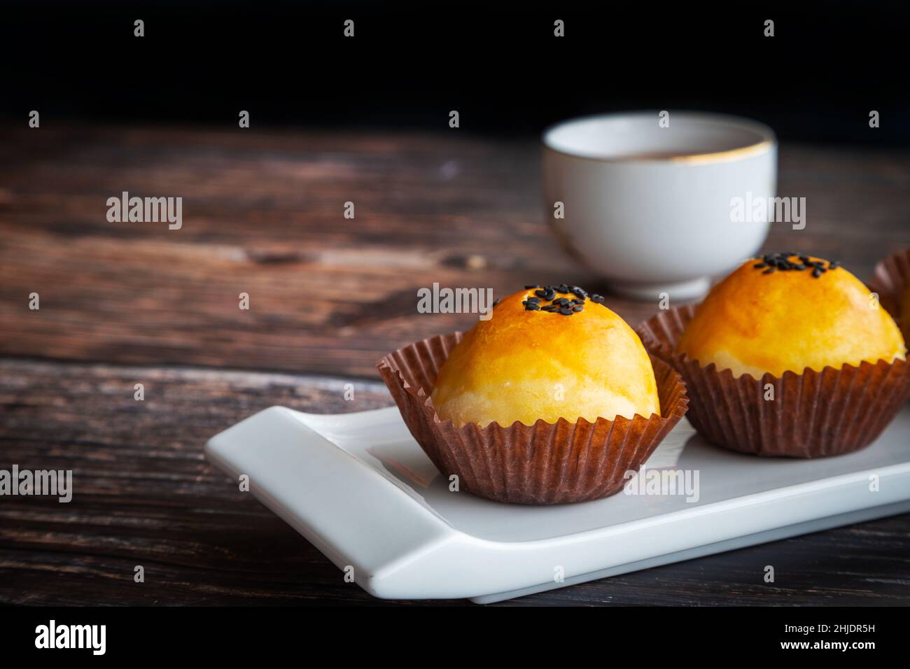 Favorite traditional Chinese pastries baked with fluffy dough and ...