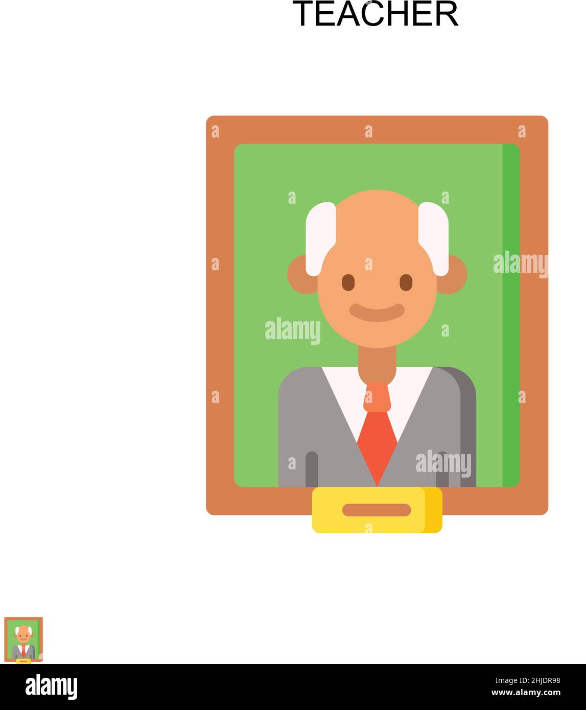 Teacher Simple vector icon. Illustration symbol design template for web ...