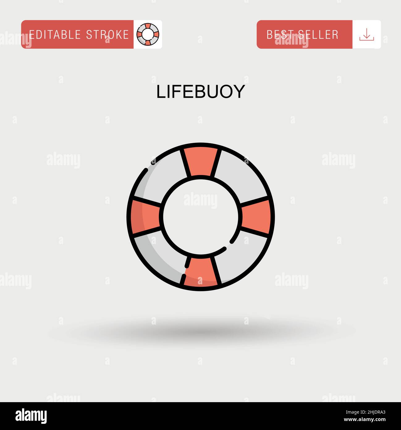 Lifebuoy Simple vector icon Stock Vector Image & Art - Alamy