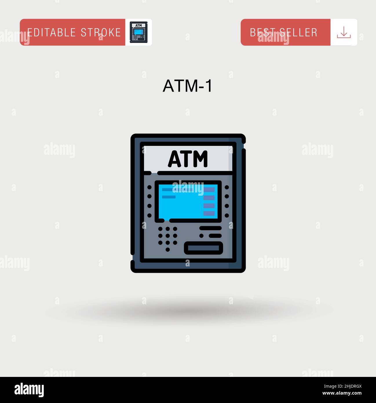 Woman withdrawing cash at an atm Stock Vector Images - Alamy