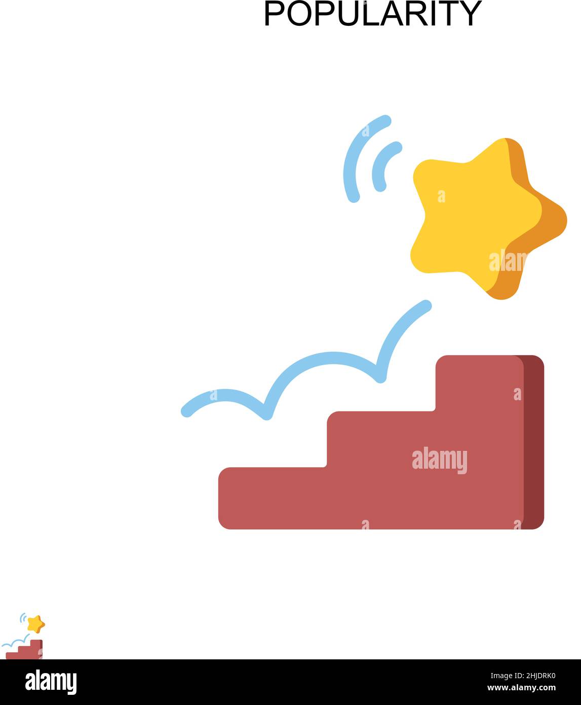 Popularity Simple vector icon. Illustration symbol design template for ...