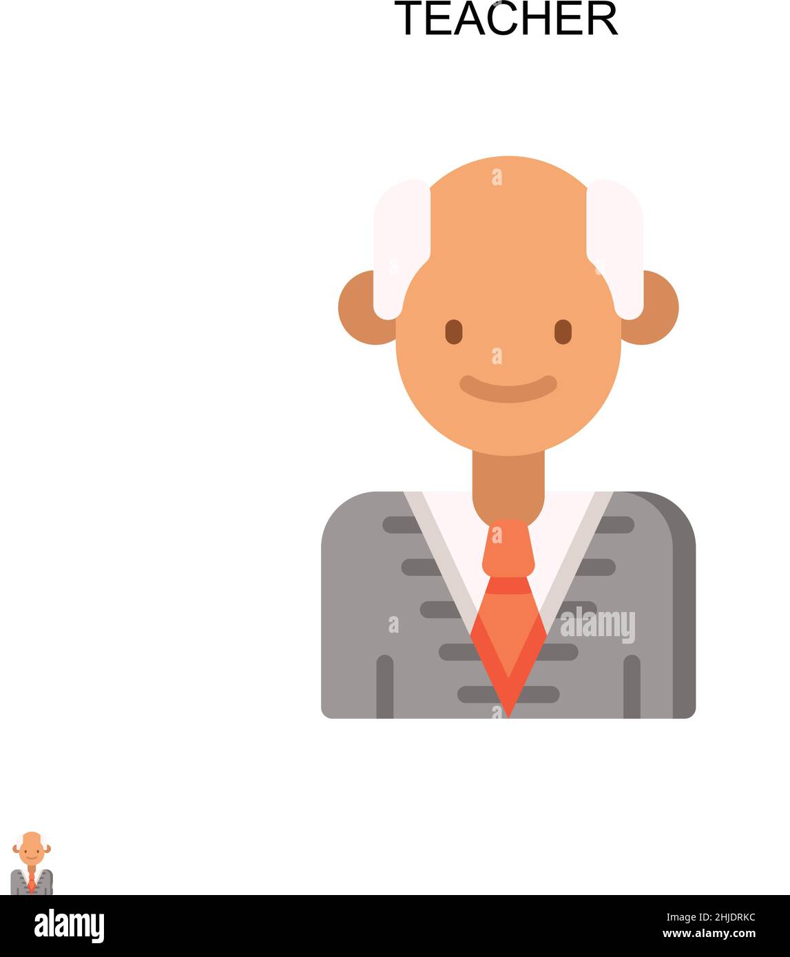 Teacher Simple vector icon. Illustration symbol design template for web ...