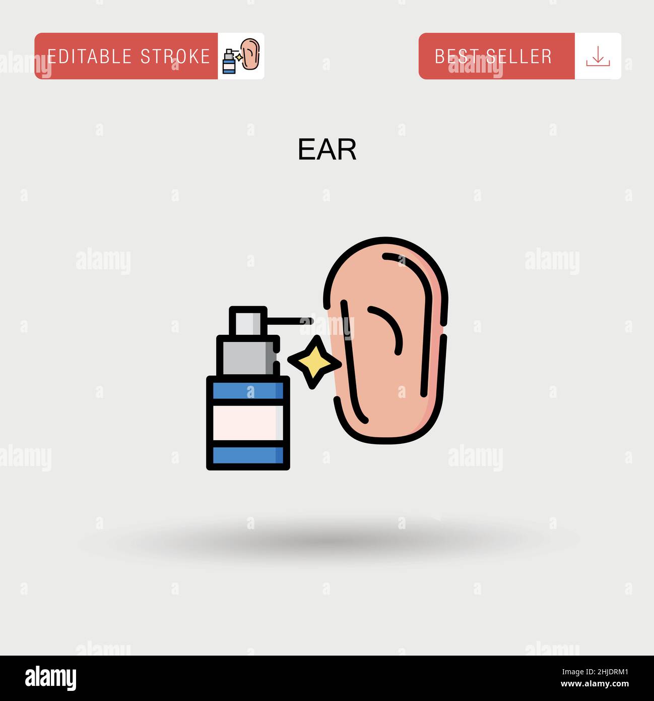 Body part ears Stock Vector Images - Alamy