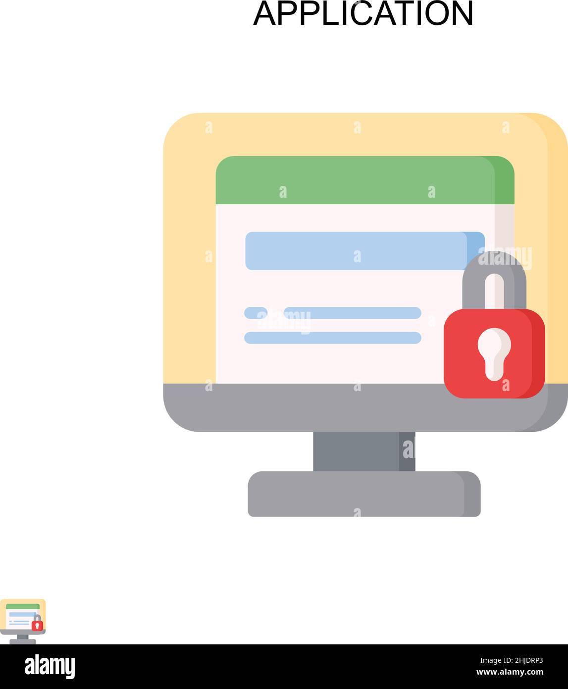 Application Simple vector icon. Illustration symbol design template for ...