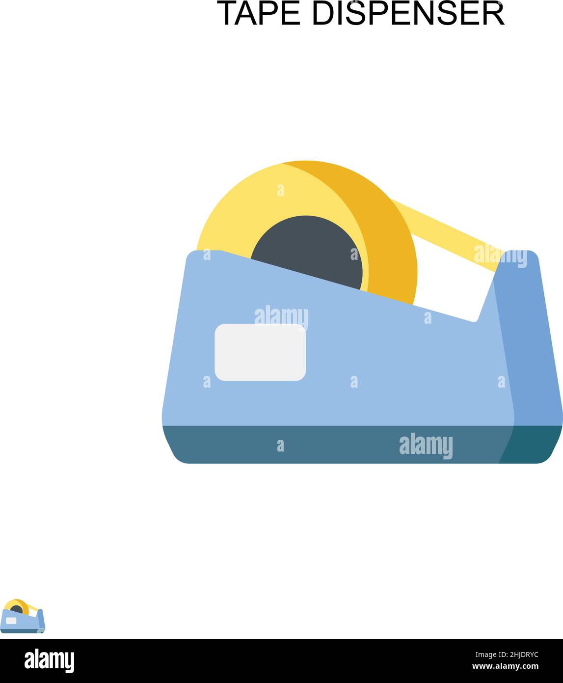 Tape dispenser Simple vector icon. Illustration symbol design template ...