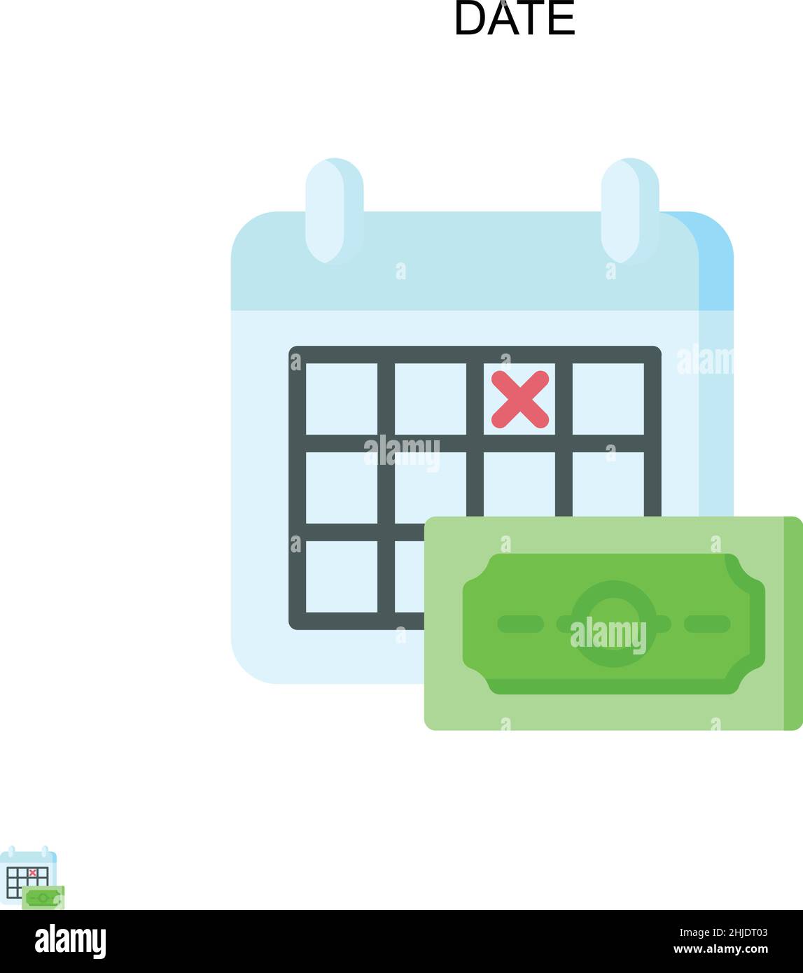 Date Simple vector icon. Illustration symbol design template for web ...