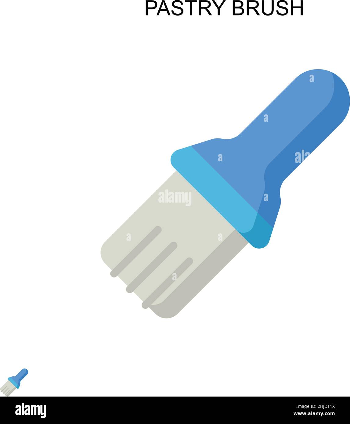Pastry brush Simple vector icon. Illustration symbol design template ...