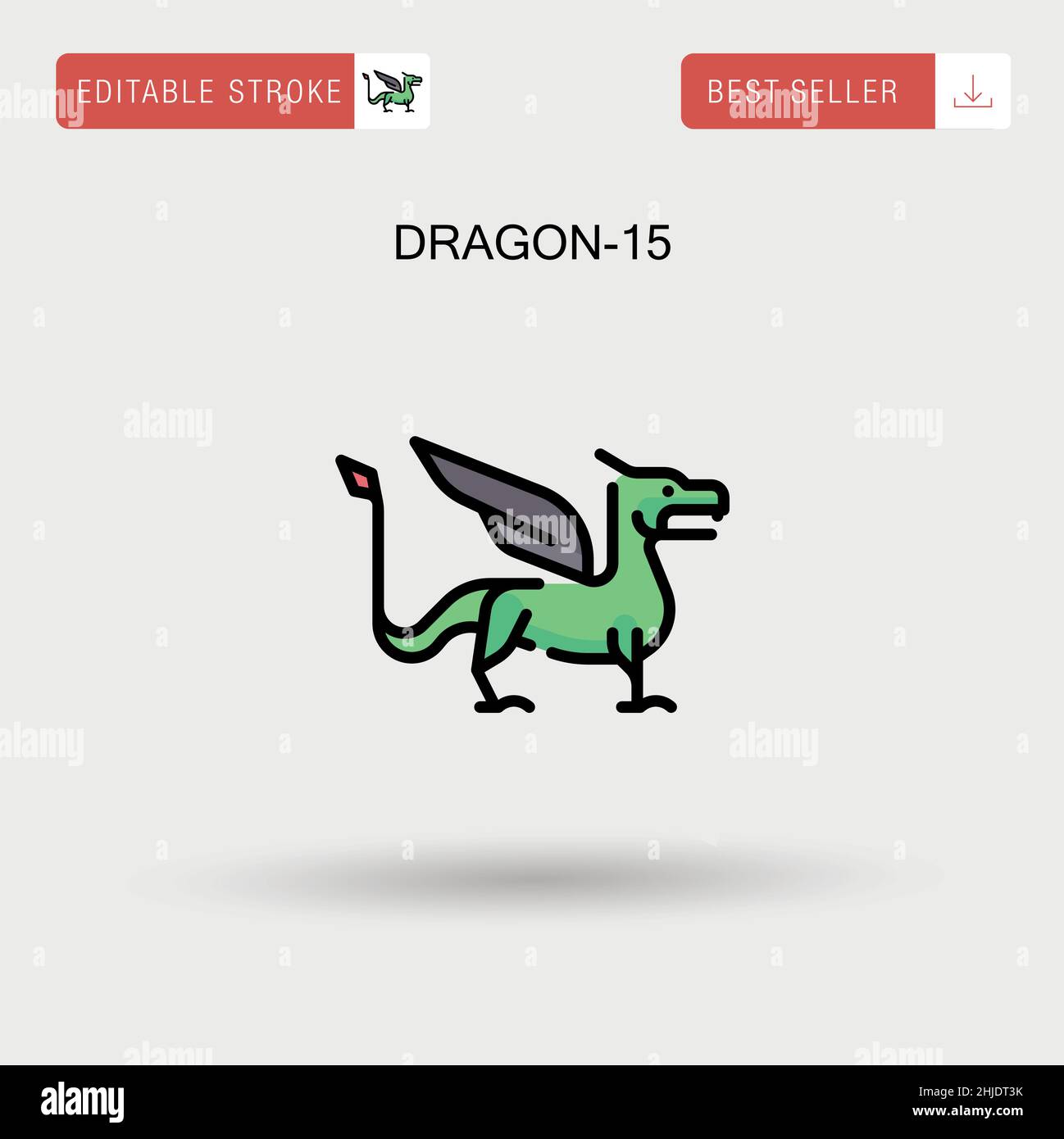 Blue dragon illustration hi-res stock photography and images - Alamy