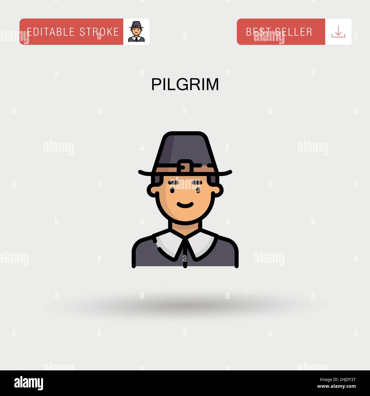 Symbol of pilgrimage Stock Vector Images - Alamy