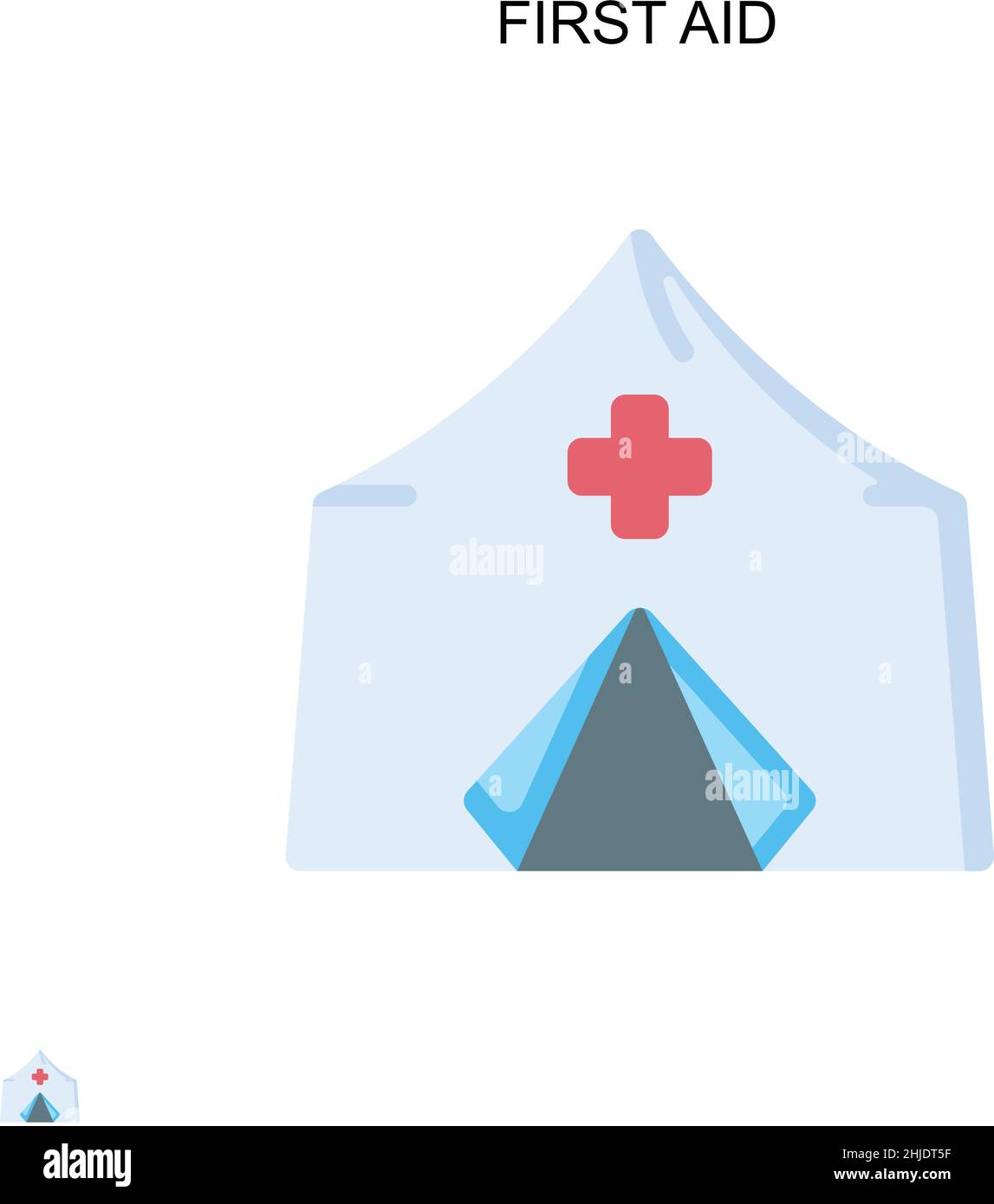 First aid Simple vector icon. Illustration symbol design template for ...