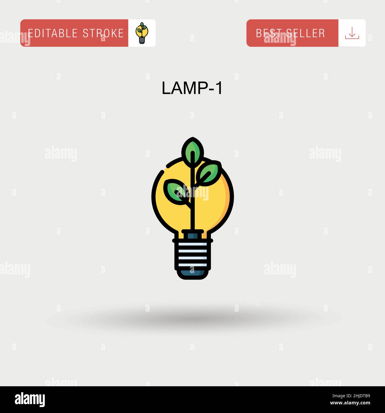 Lamp-1 Simple vector icon Stock Vector Image & Art - Alamy