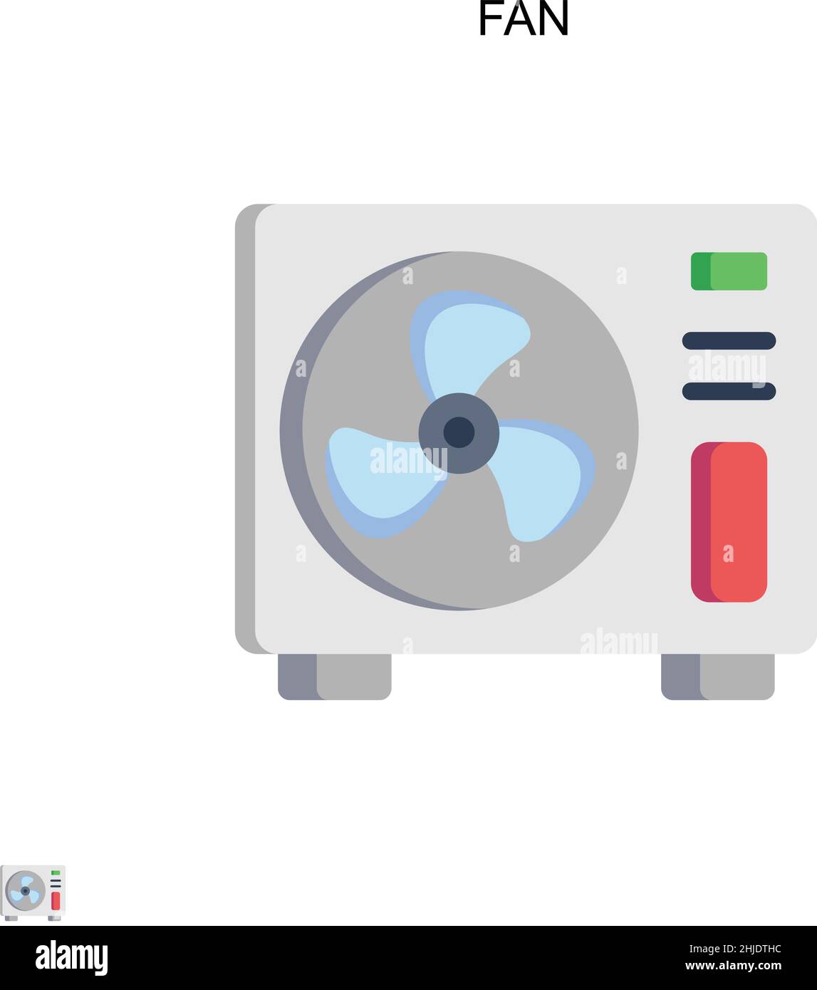 Fan Simple vector icon. Illustration symbol design template for web ...