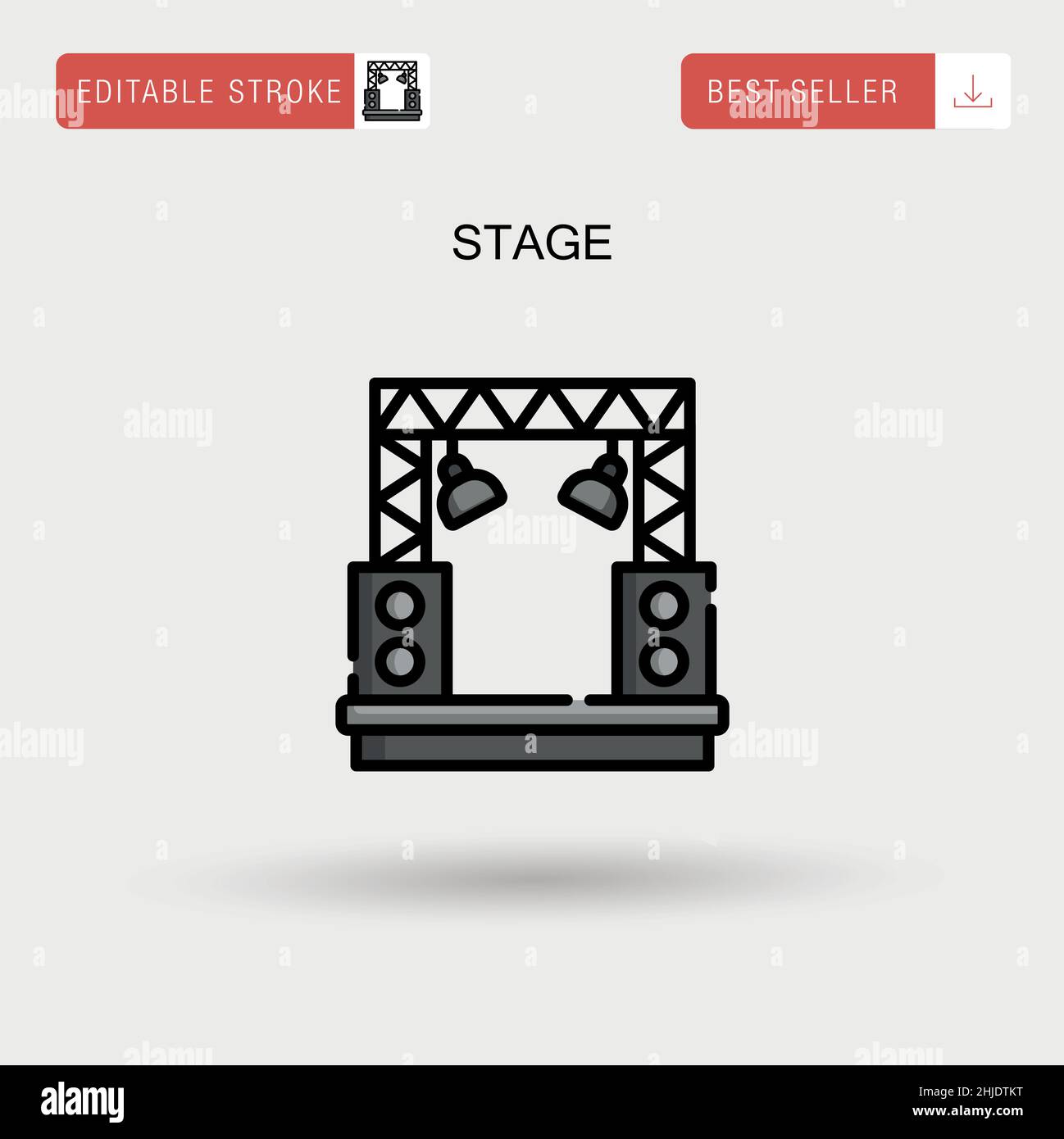 Auditorium interior 3d render Stock Vector Images - Alamy