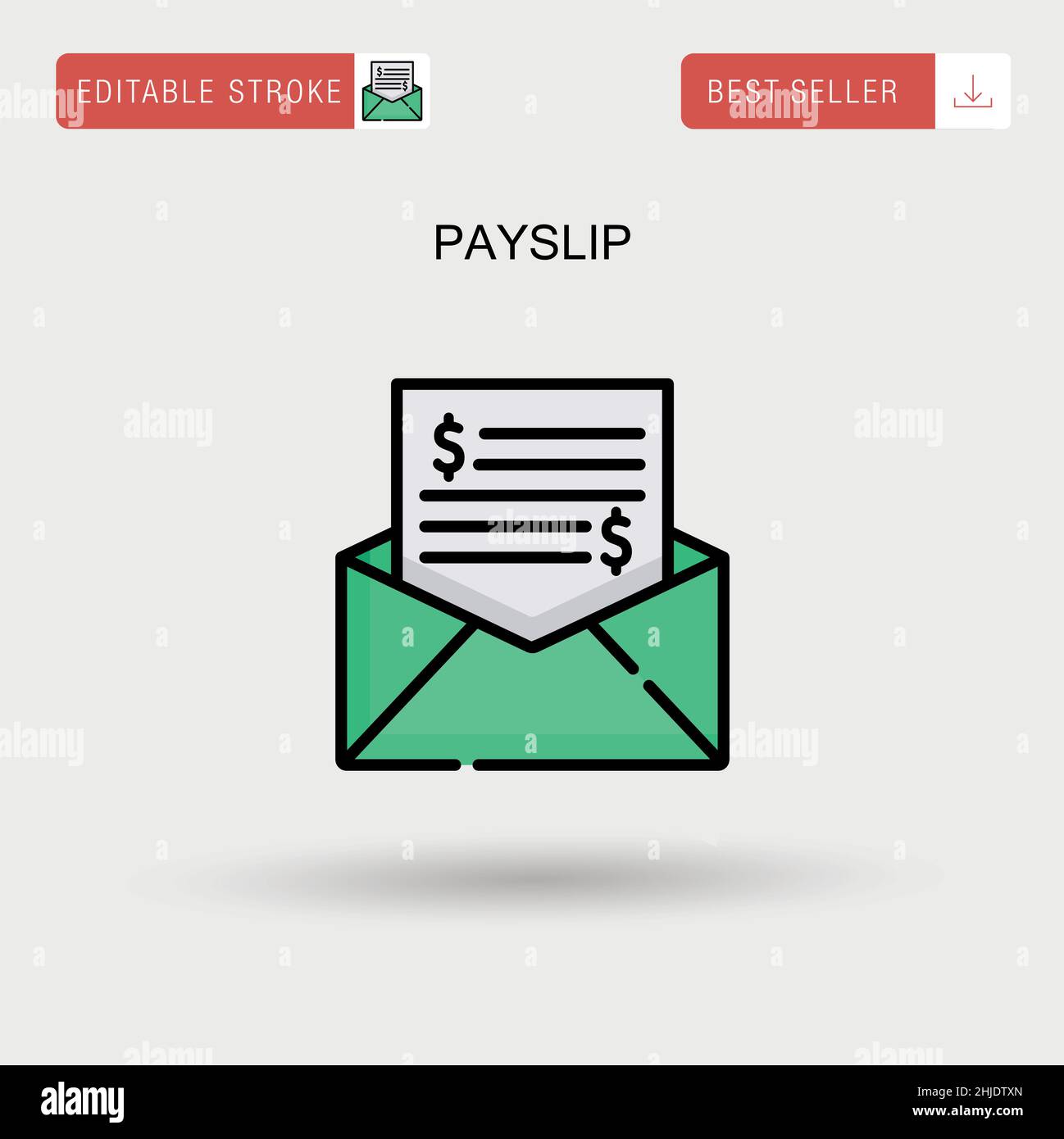 Salary slip of paper Stock Vector Images - Alamy