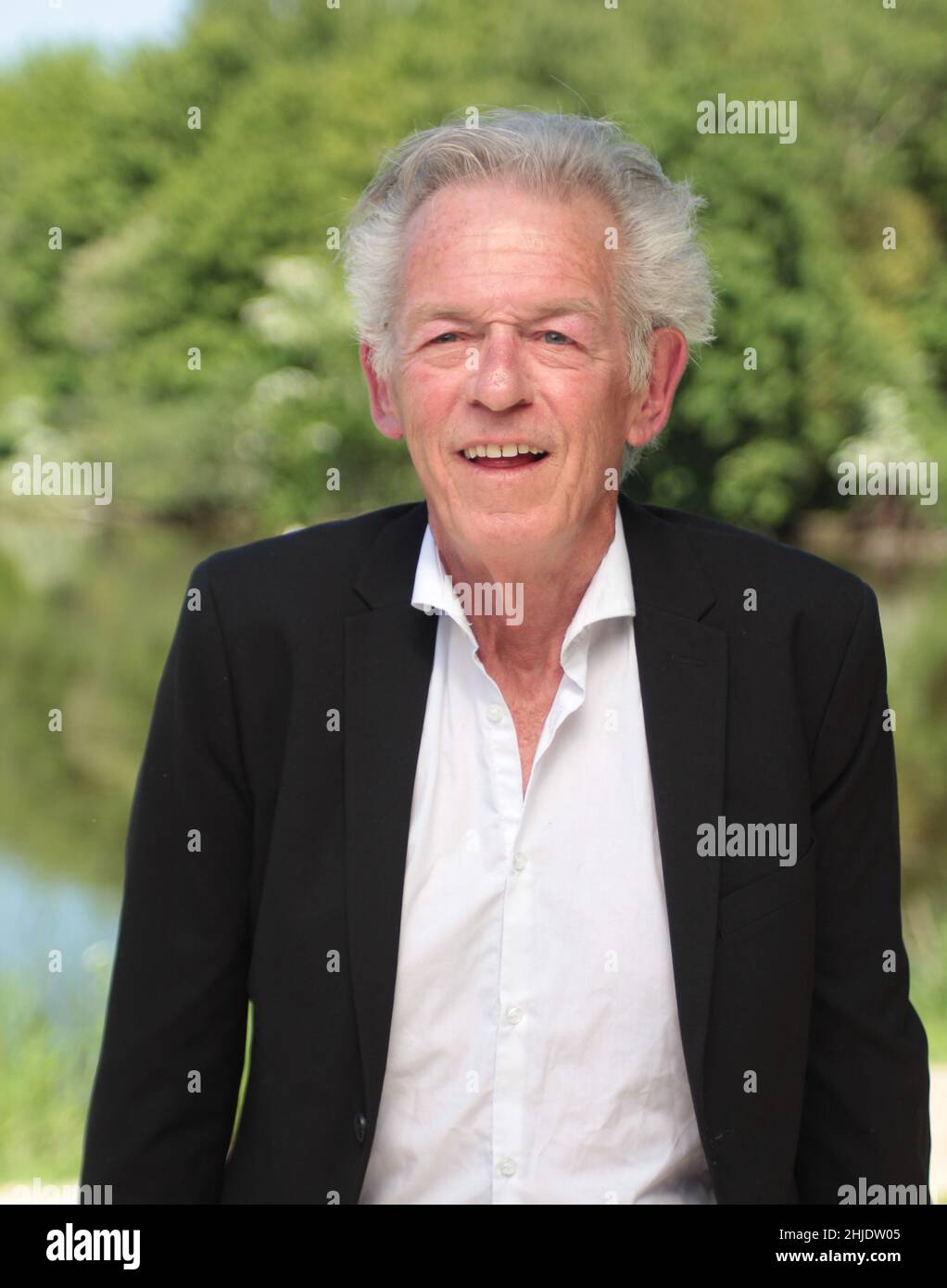 Beautiful old man outside Stock Photo - Alamy