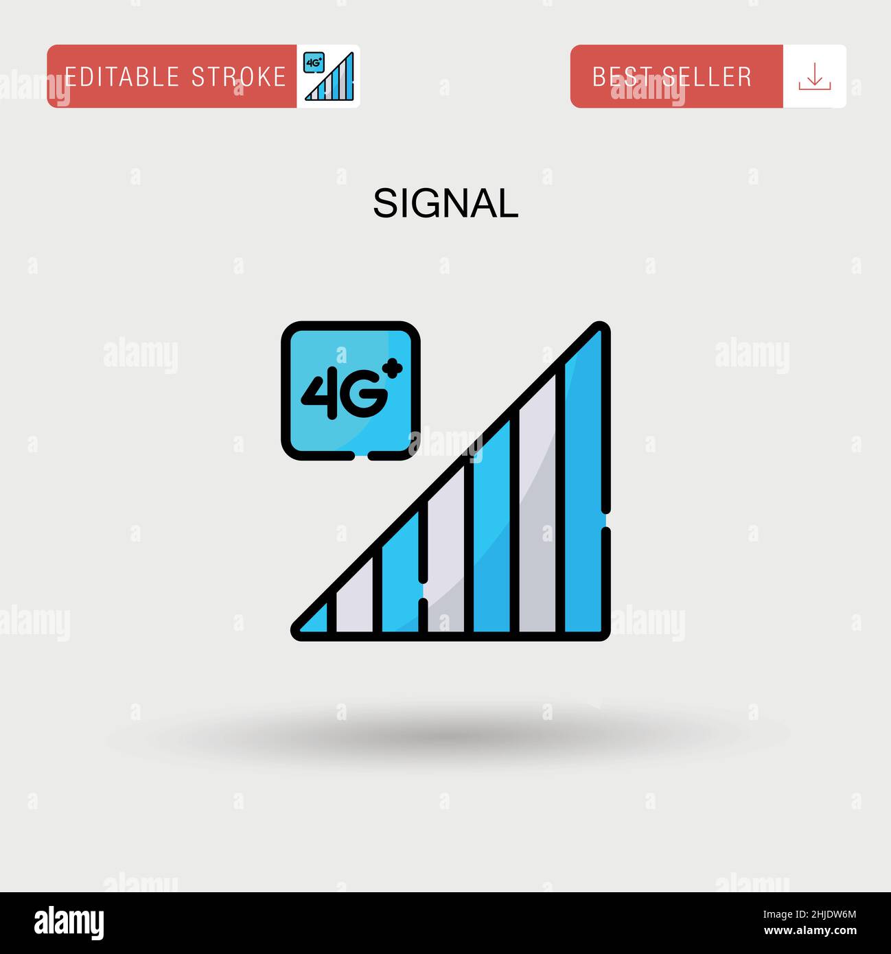 Signal Simple vector icon Stock Vector Image & Art - Alamy