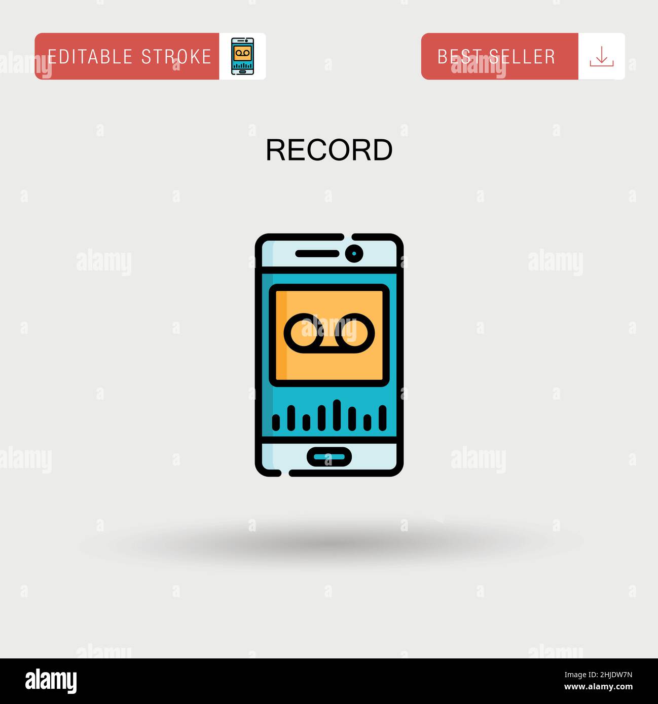 Digital record icon Stock Vector Images - Alamy