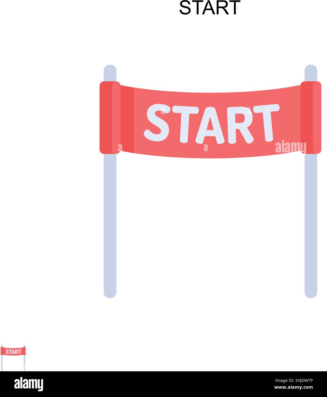 Start Simple vector icon. Illustration symbol design template for web ...