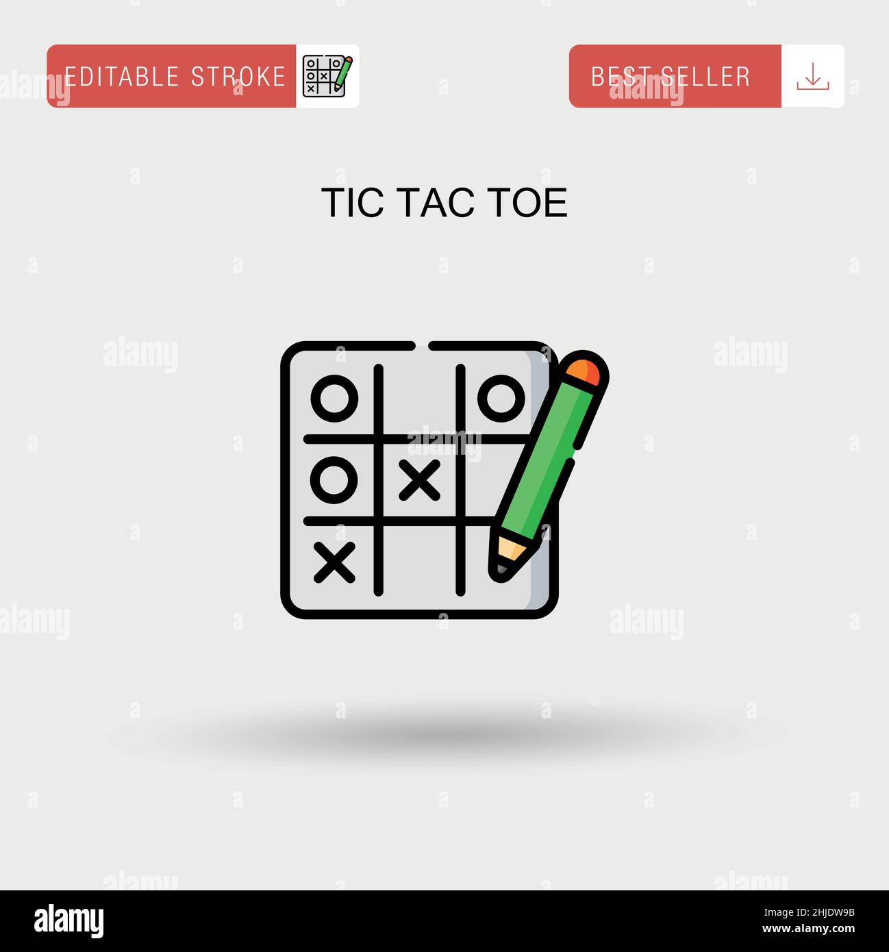 Tic tac toe Simple vector icon Stock Vector Image & Art - Alamy