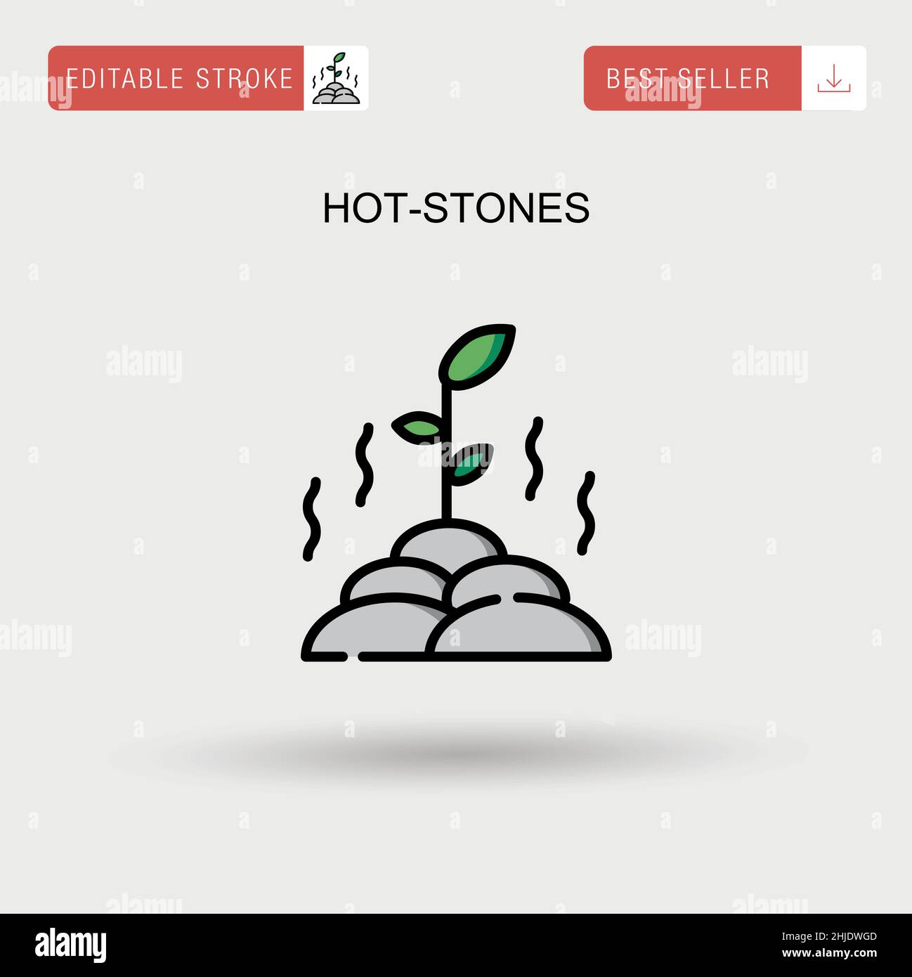 Beautiful black stones Stock Vector Images - Alamy